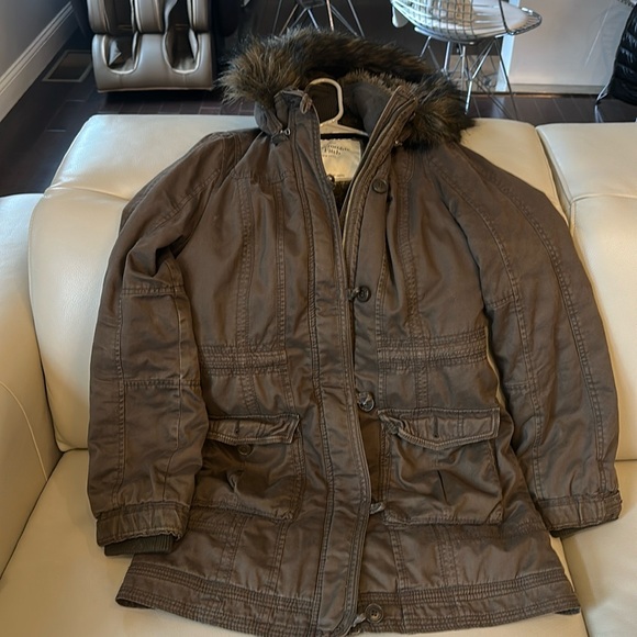 Abercrombie & Fitch | Jackets & Coats | Abercrombie Coat With Furry ...